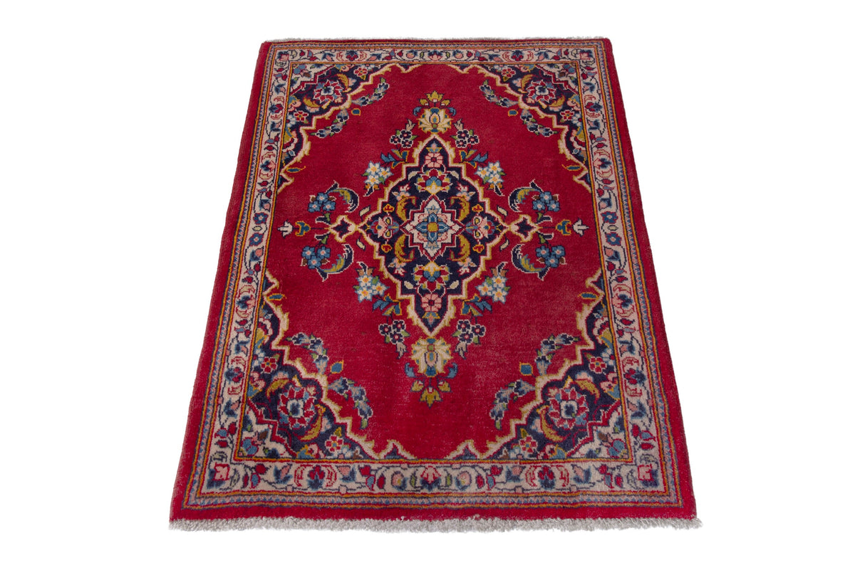 2'8" x 3'7" Vintage Small Red Rug – Rugtolia